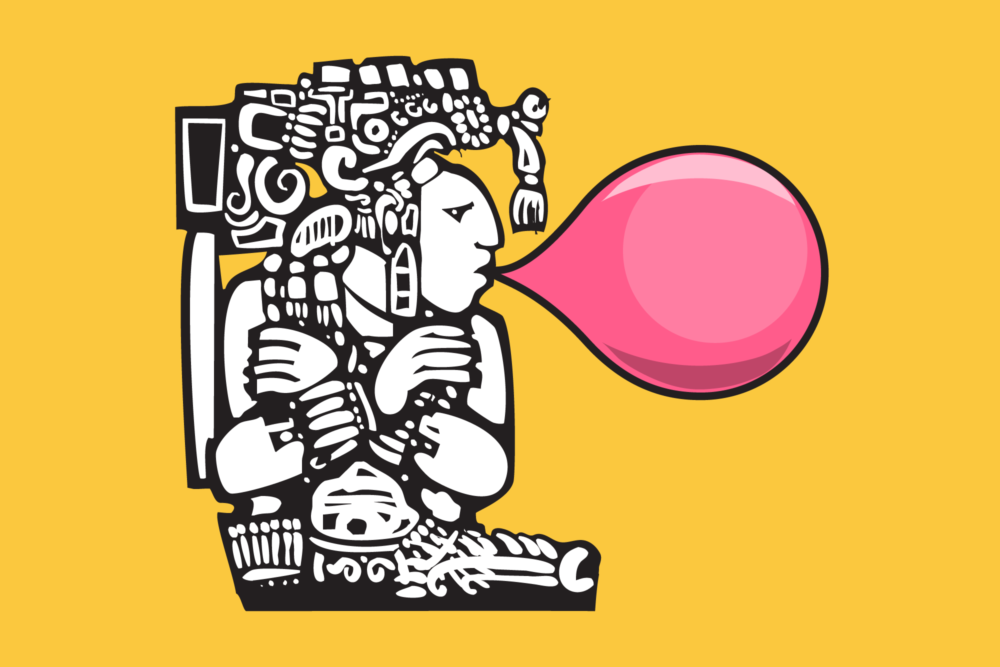 The Great Maya Chewing Gum Bubble - Sunbasket