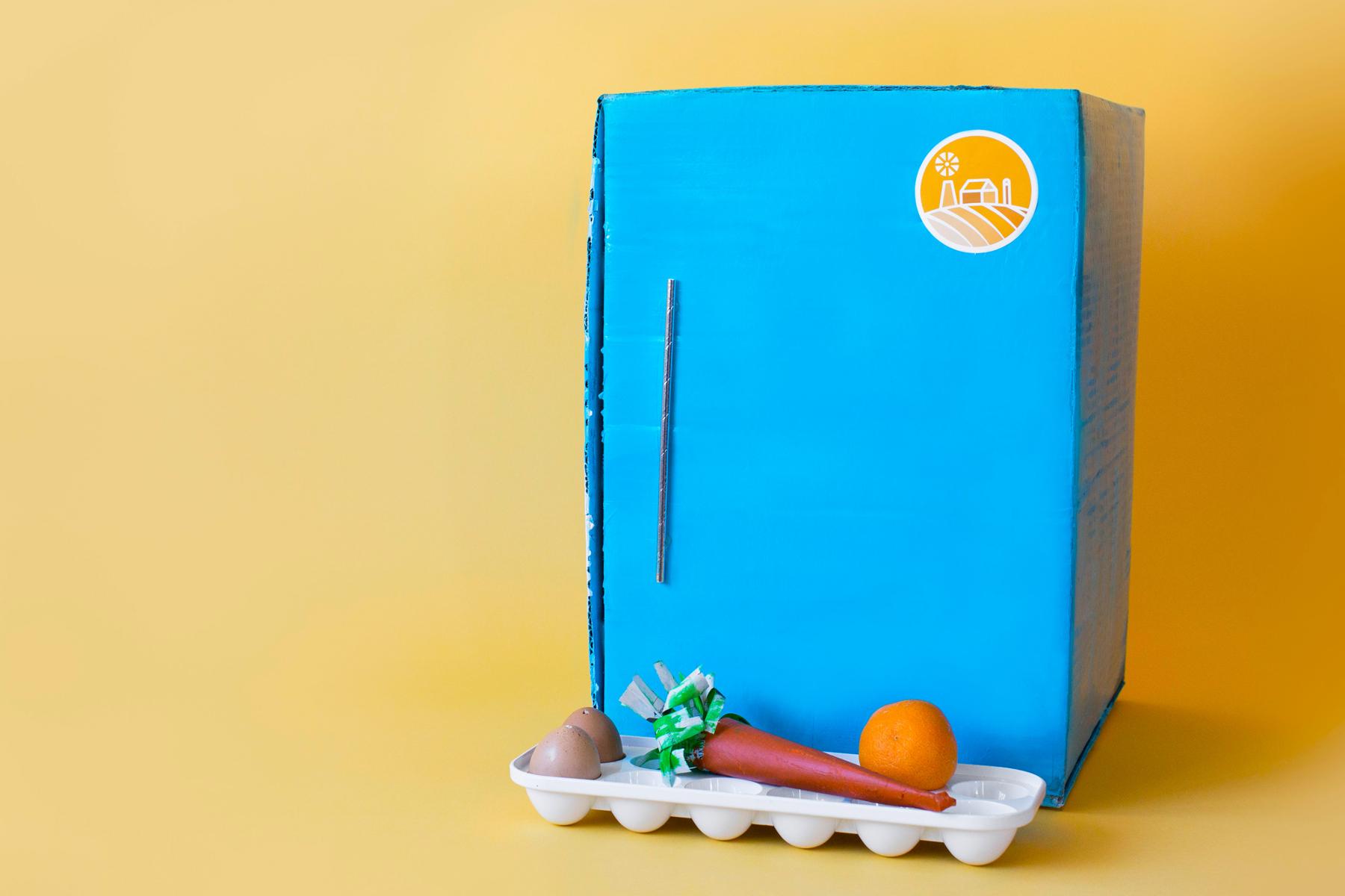 Turn your Sun Basket box into a Make-Believe Refrigerator - Sunbasket